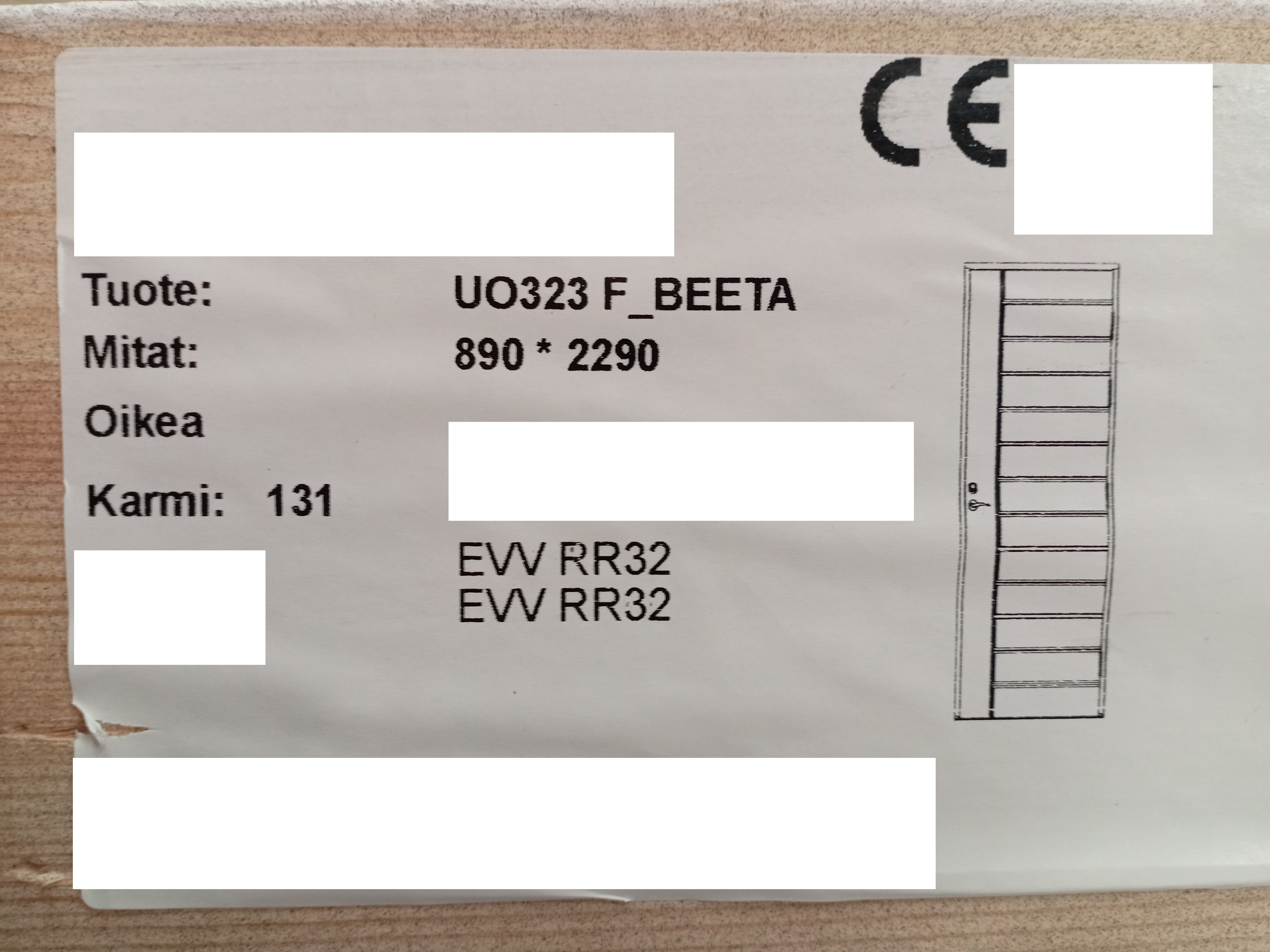 SKA-1598 Skaala, Kaiku 12i, 890x2290, OIK, Rusk - Nordic Sale